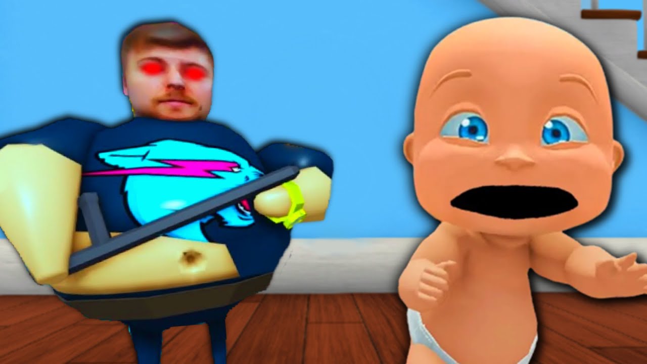 Baby Escapes EVIL MRBEAST! - YouTube