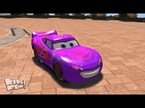 Learn Colors w/ PURPLE Spiderman & Disney Frozen Custom Lightning ...