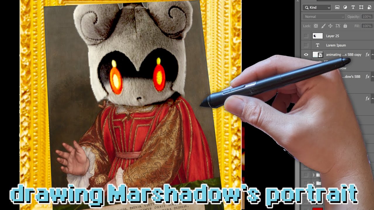 Drawing Marshadow's Portrait - YouTube