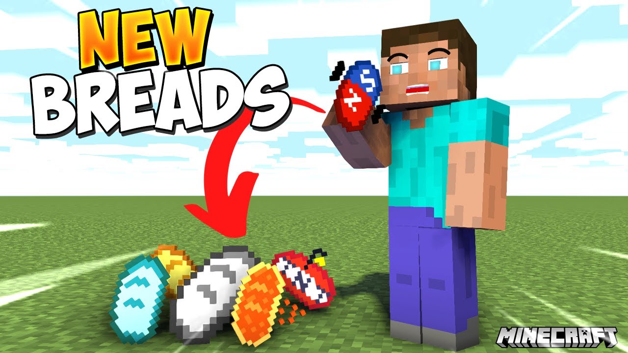 MINECRAFT, BUT THERE ARE CUSTOM BREADS... - YouTube