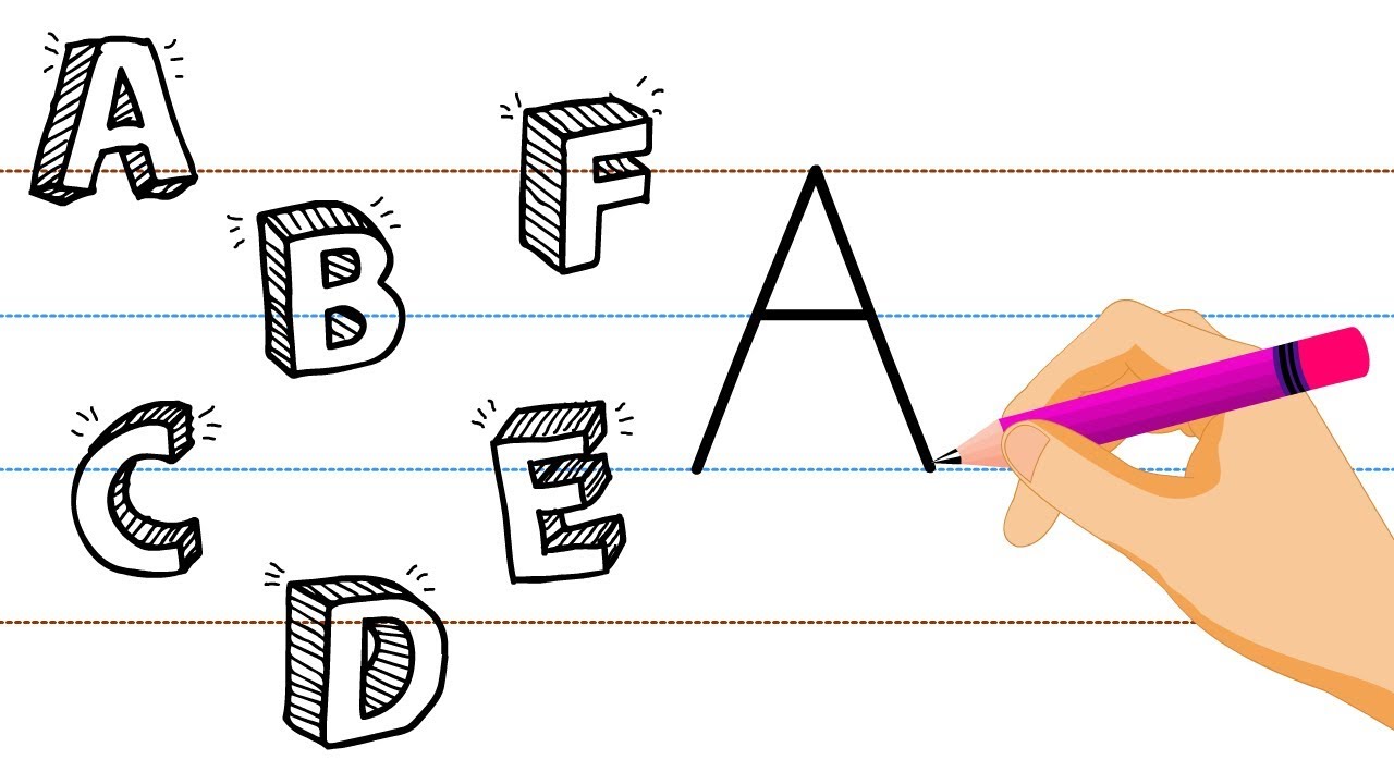 Learning to write English alphabet | Learn Handwriting of English ...