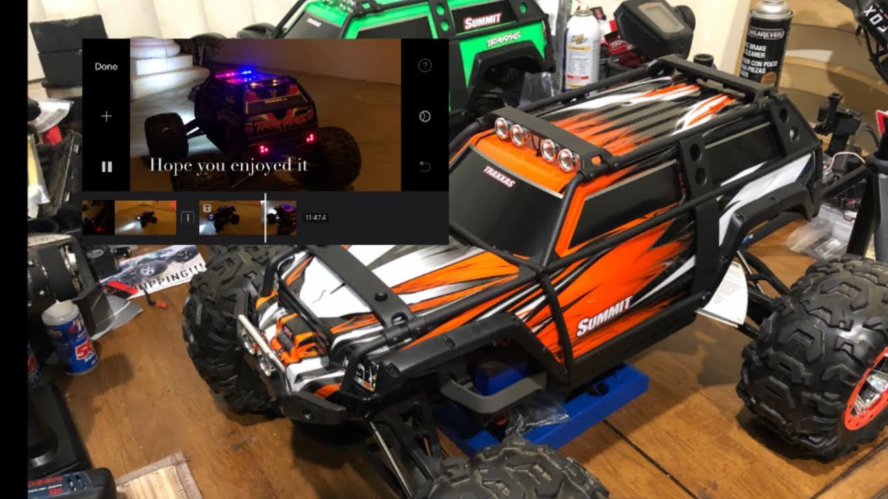 Traxxas summits stock and 6s modded summit night run cops involved ...