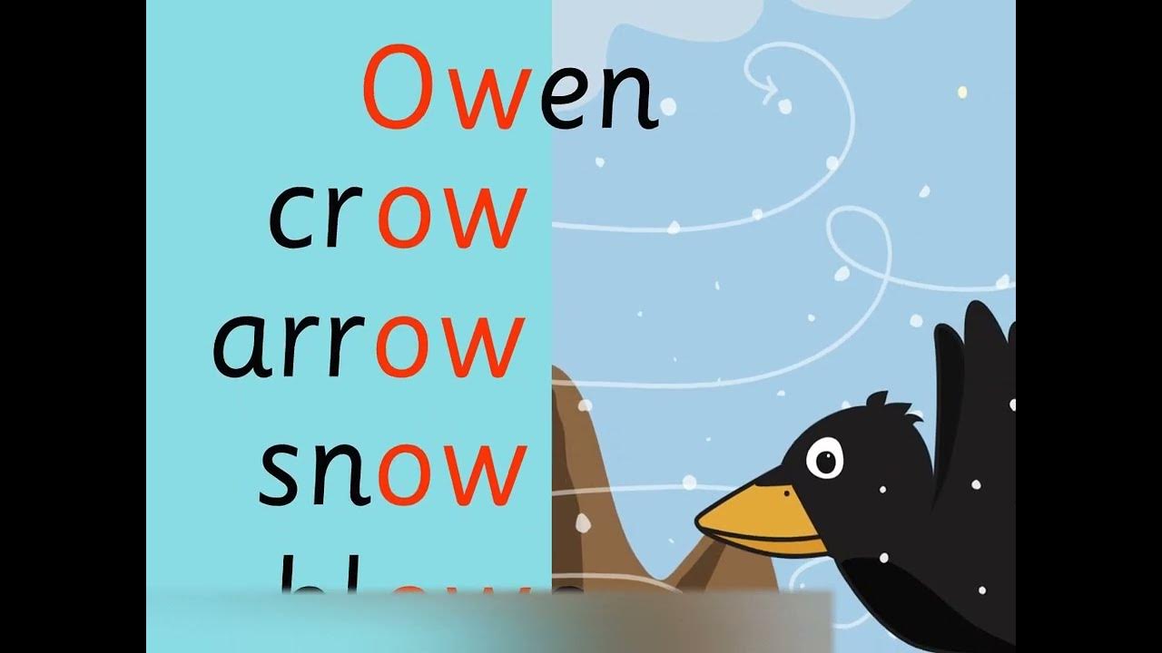 /ow/ Owen Crow: Groovy Phonics Phase 3 - YouTube