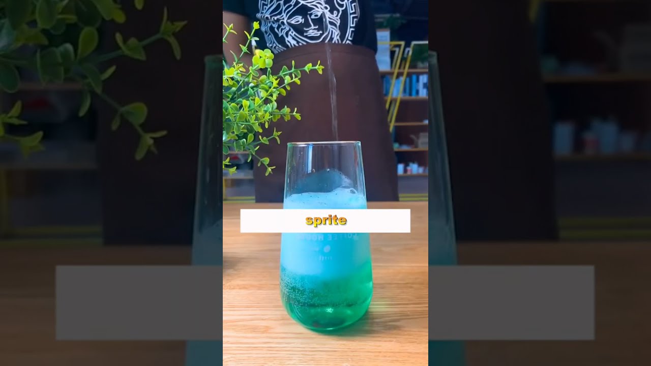 drinks with peppermint syrup and sprite and ice... - YouTube