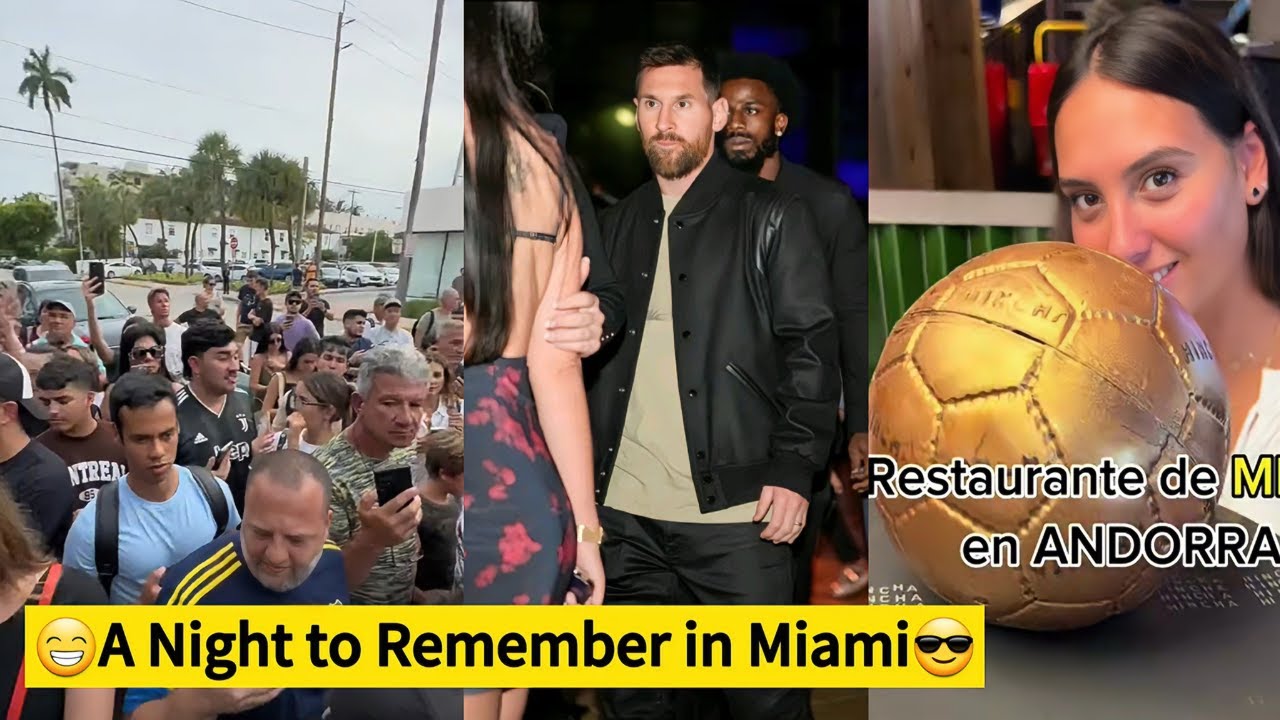 Messi and Antonella's Emotional Encounter with Fans at Miami Restaurant ...