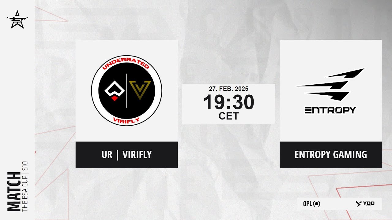 ESA Season X Swiss - Round 1 - BO3 - UR Virifly vs Entropy Gaming - YouTube