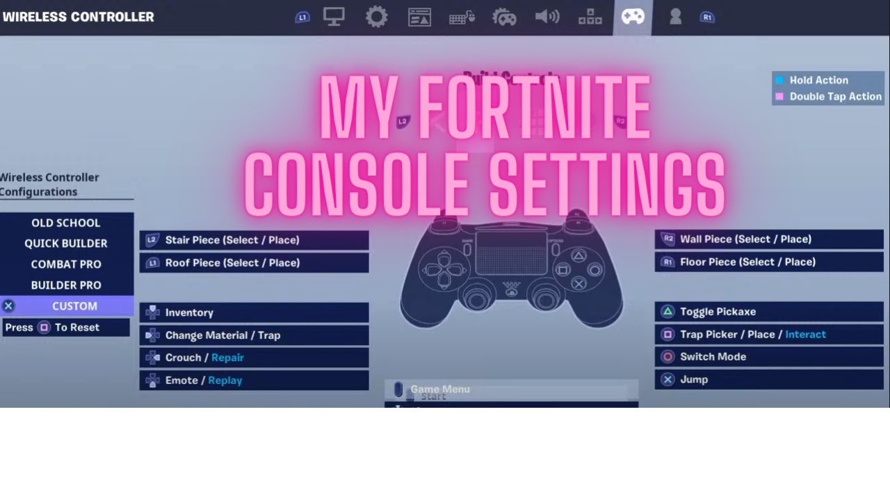 My console Settings... - YouTube
