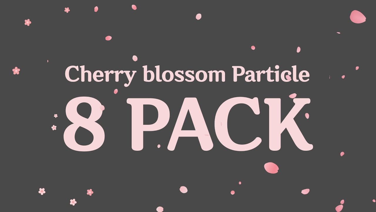 벚꽃 파티클 효과소스 템플릿 Cherry Blossoms Particle 8 Pack #premiereprotemplate # ...