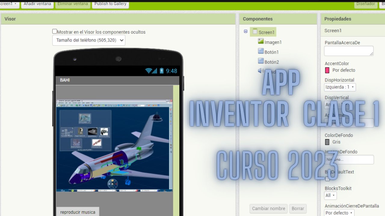 MI PRIMER APLICACIÓN EN APP INVENTOR 2023 *PARA NO PROGRAMADORES DESDE ...