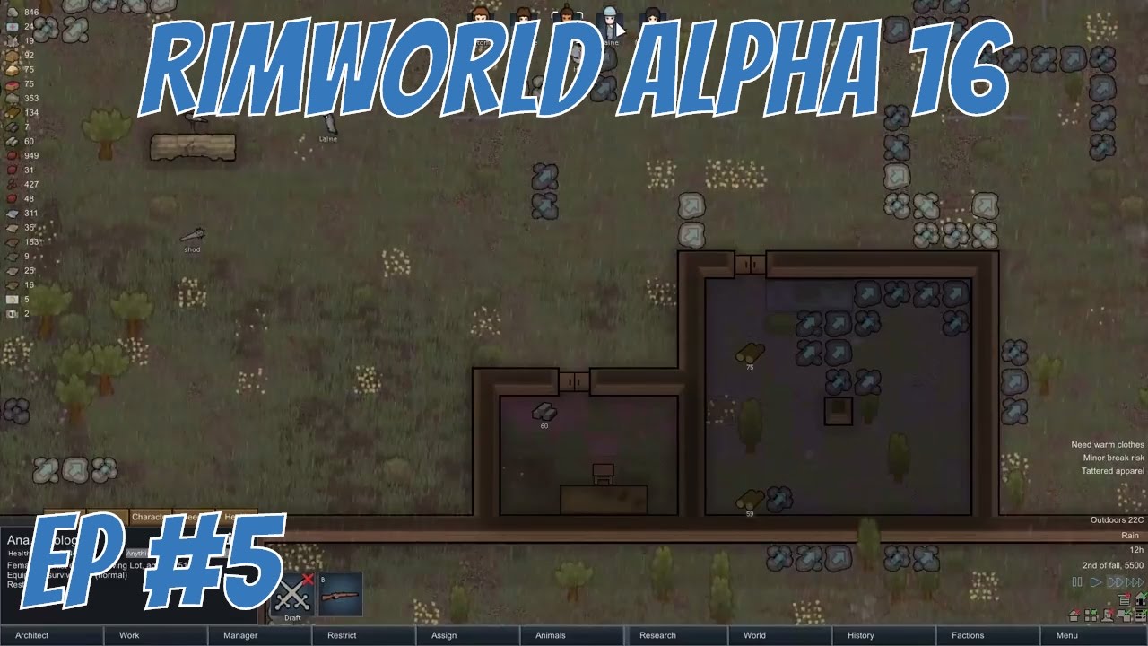 Rimworld alpha 16 - EP 5 - Turret time - Rimworld alpha 16 Let's Play ...