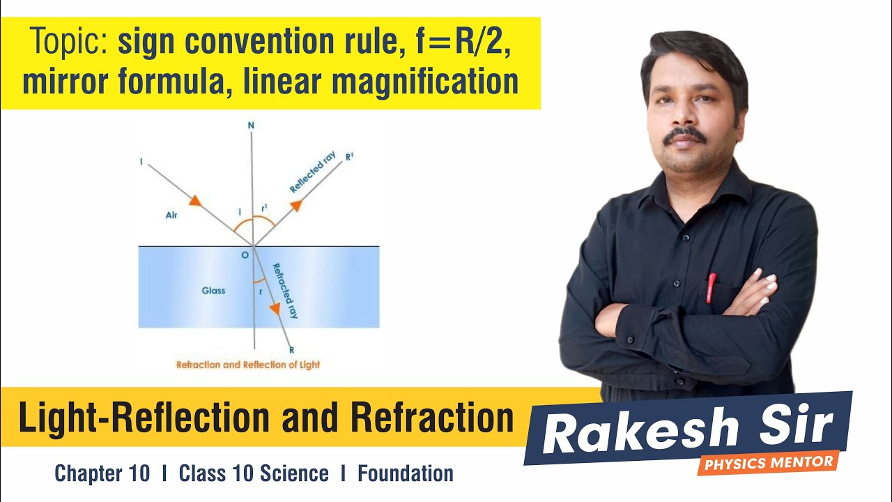 L06 - Sign convention rule | Chapter 10 | Class 10 Science by Rakesh ...