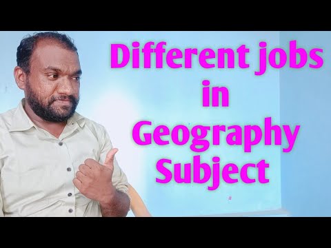 Job opportunities for Geography Subject | different jobs in Geography ...