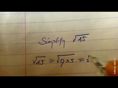 how to simplify a surd - YouTube