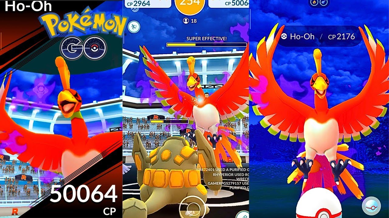 Finally!! Shadow HO-OH Raids in Pokemon Go - YouTube