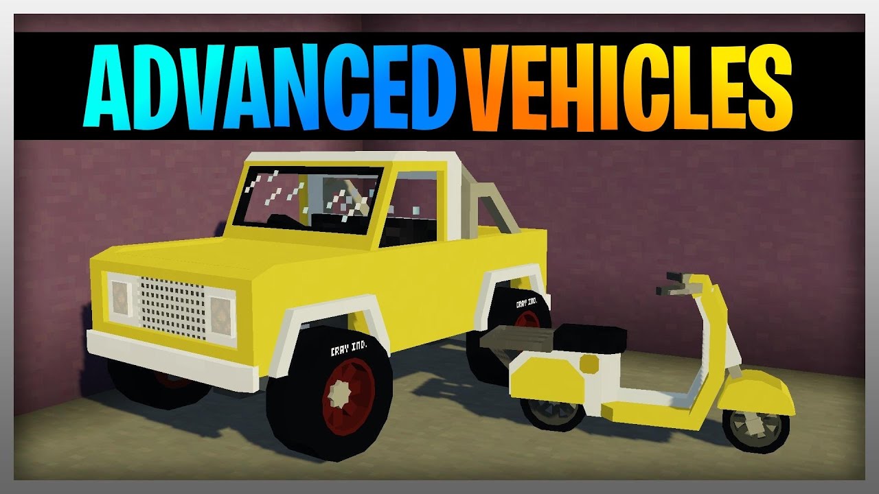 Realistic Vehicles In Minecraft Pe Like Real Life - YouTube
