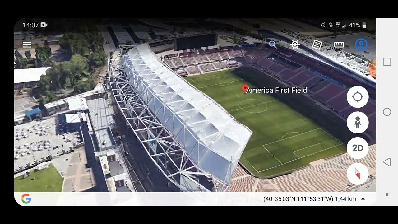 Real Salt Lake fc stadium / America First Field stadium / Google Earth ...
