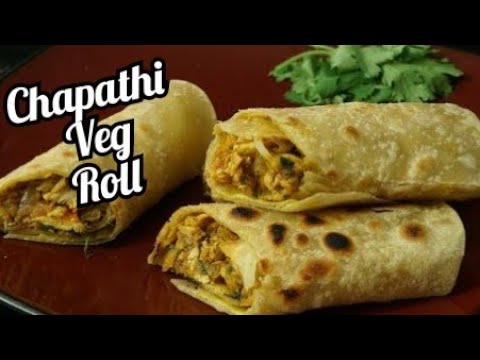 Chapathi Veg Roll Recipe - YouTube