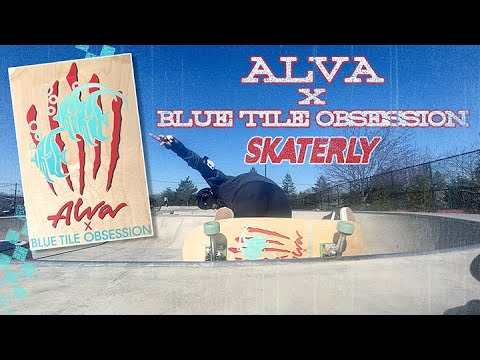 Skateboard Spotlight: Alva X Blue Tile Obsession - YouTube