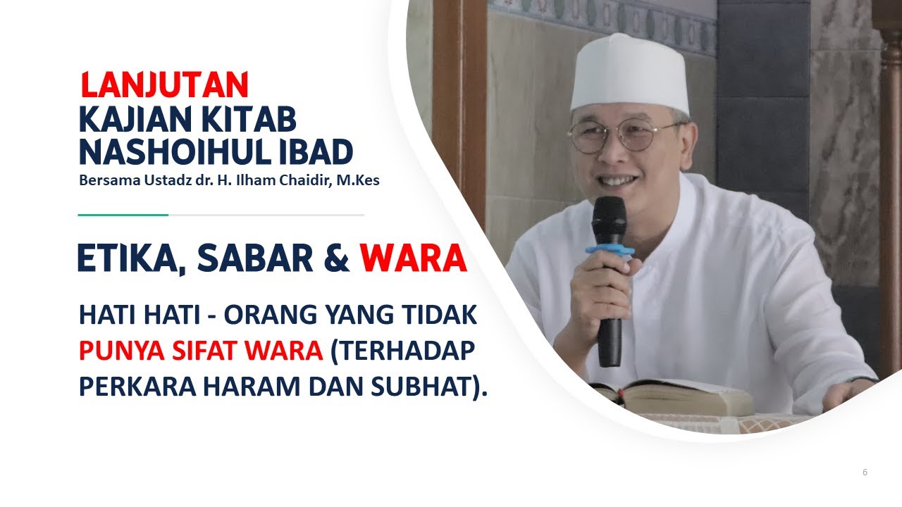 🔴LIVE - LANJUTAN KAJIAN KITAB NASHOIHUL IBAD - JAUHI TERHADAP PERKARA ...