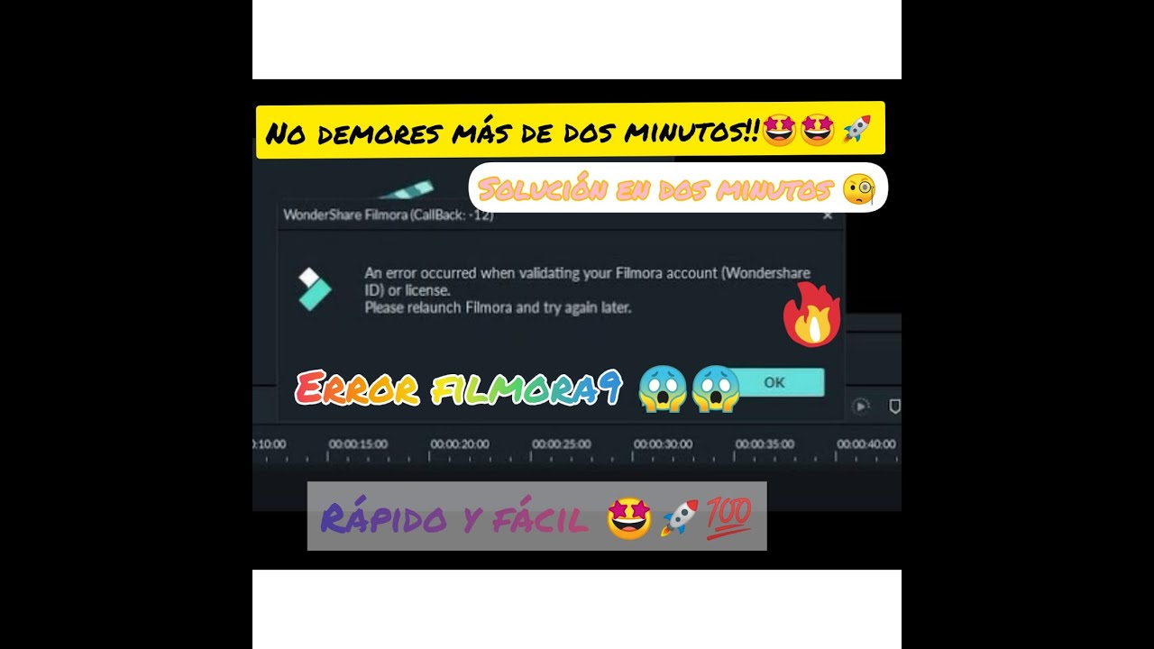 Como SOLUCIONAR el ERROR!! 🚀"An error ocurred when validating your ...