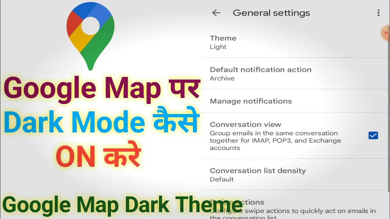How To Enable Dark Mode on Google Maps | Google map dark theme - YouTube