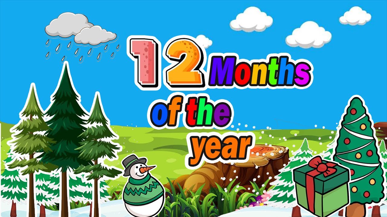 The Months of the Year | Preschool Learning Song | Learn Month Names ...
