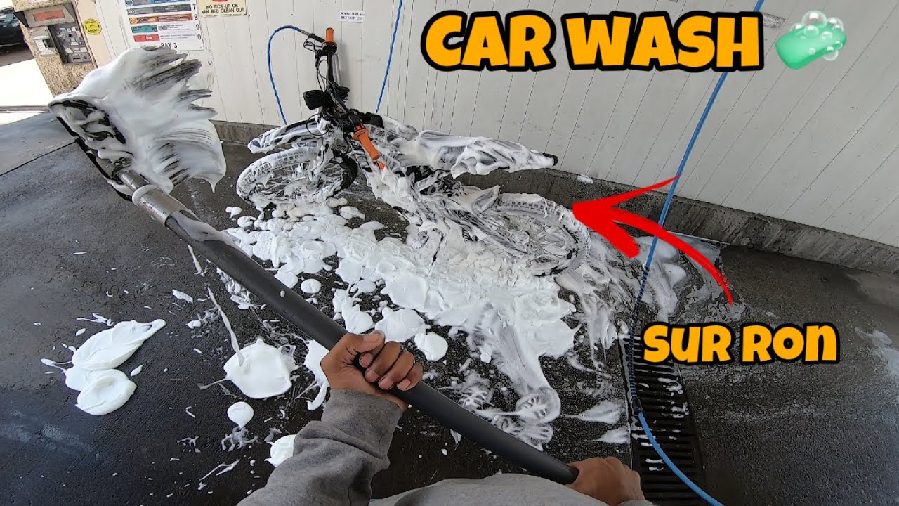 Taking The Sur Ron To The Car Wash! - YouTube