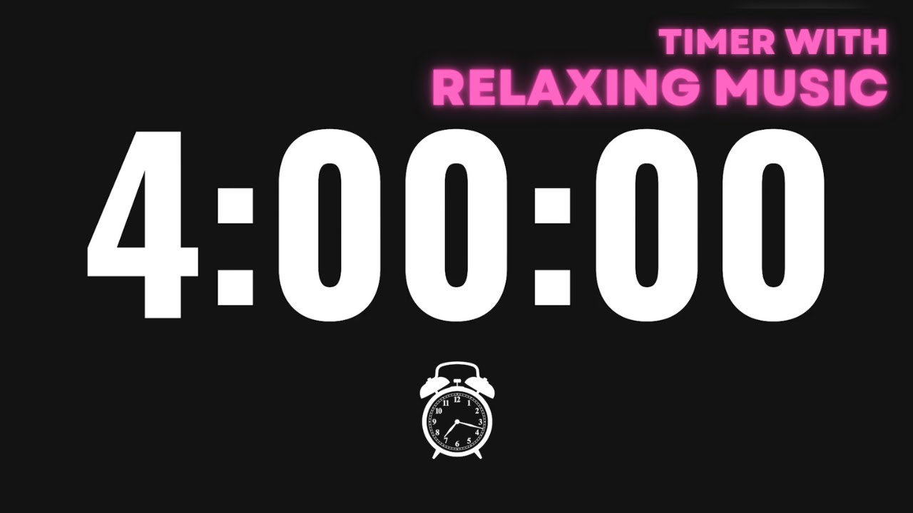 4 Hours Sleep Timer, 4 Hour Timer With Music, Timer with sleep music ...