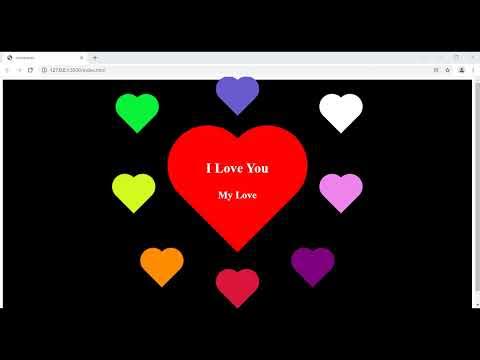 corazón con html y css - YouTube