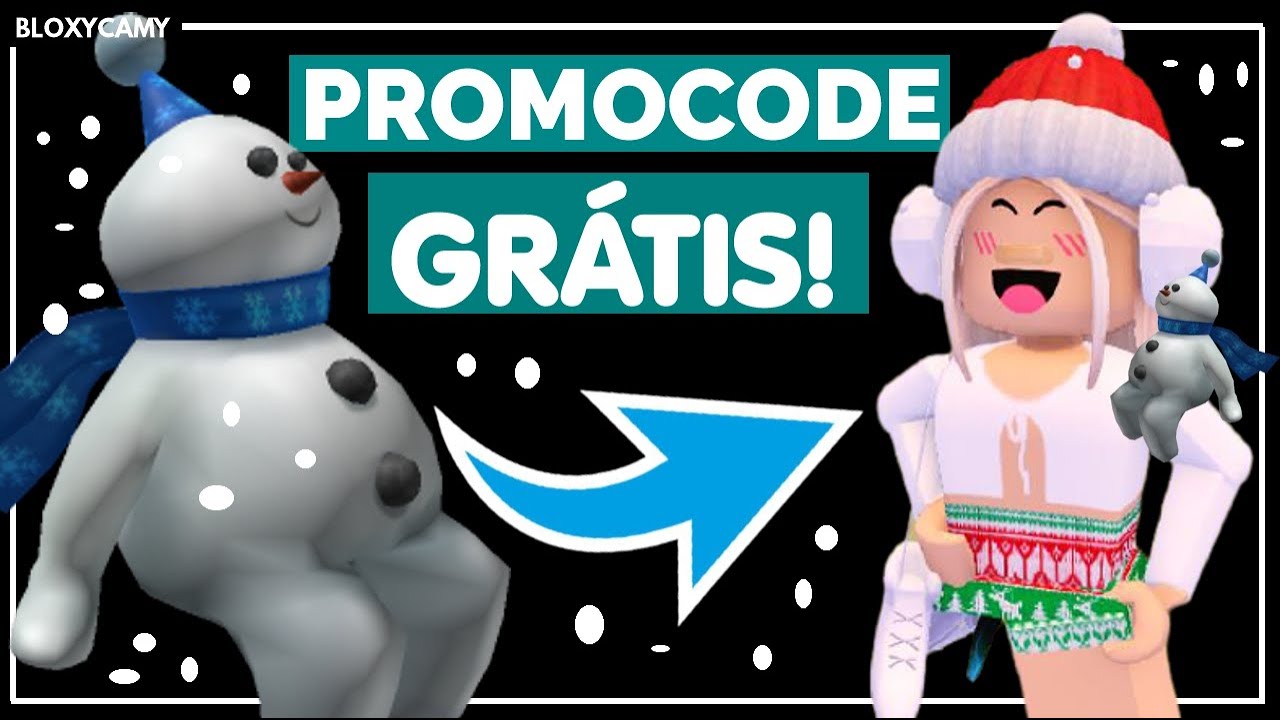 *NOVO PROMOCODE* BONECO DE NEVE GRÁTIS ROBLOX! | NOVO COMPANHEIRO DE ...