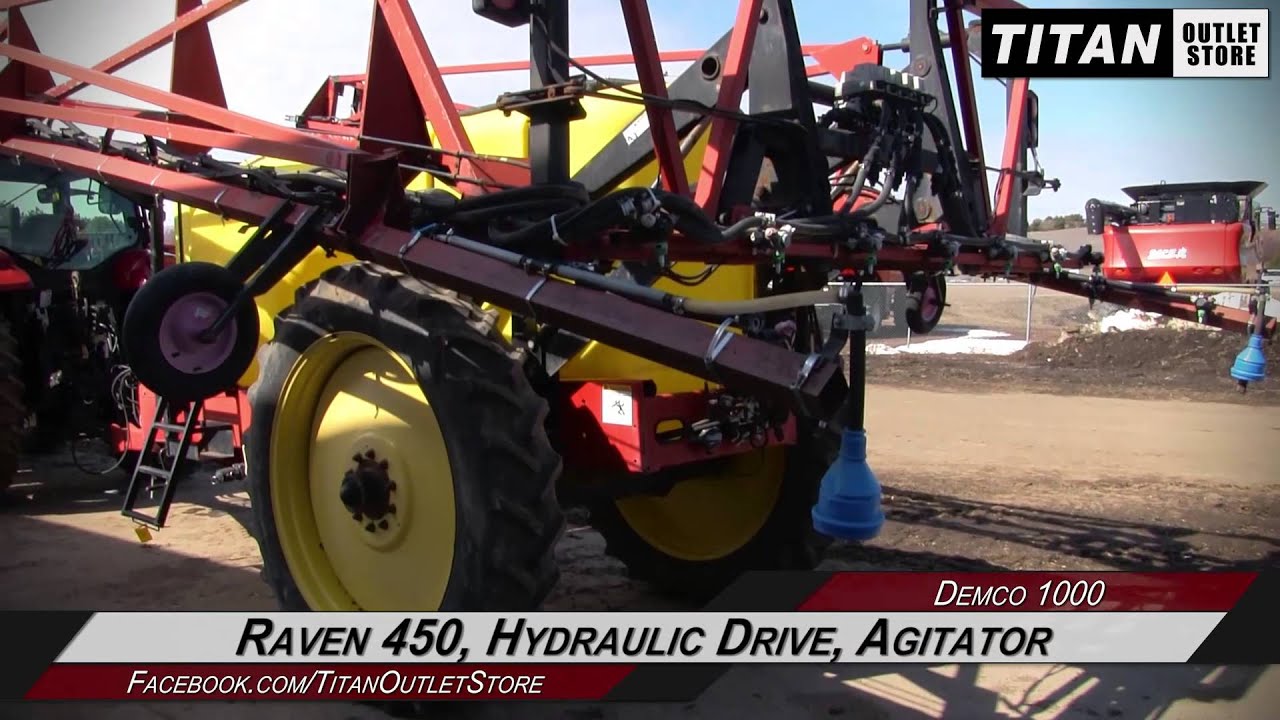 Demco 1000, 90', Front Fold,1000 Gal Poly Tank, Monitor Sprayer-Pull ...