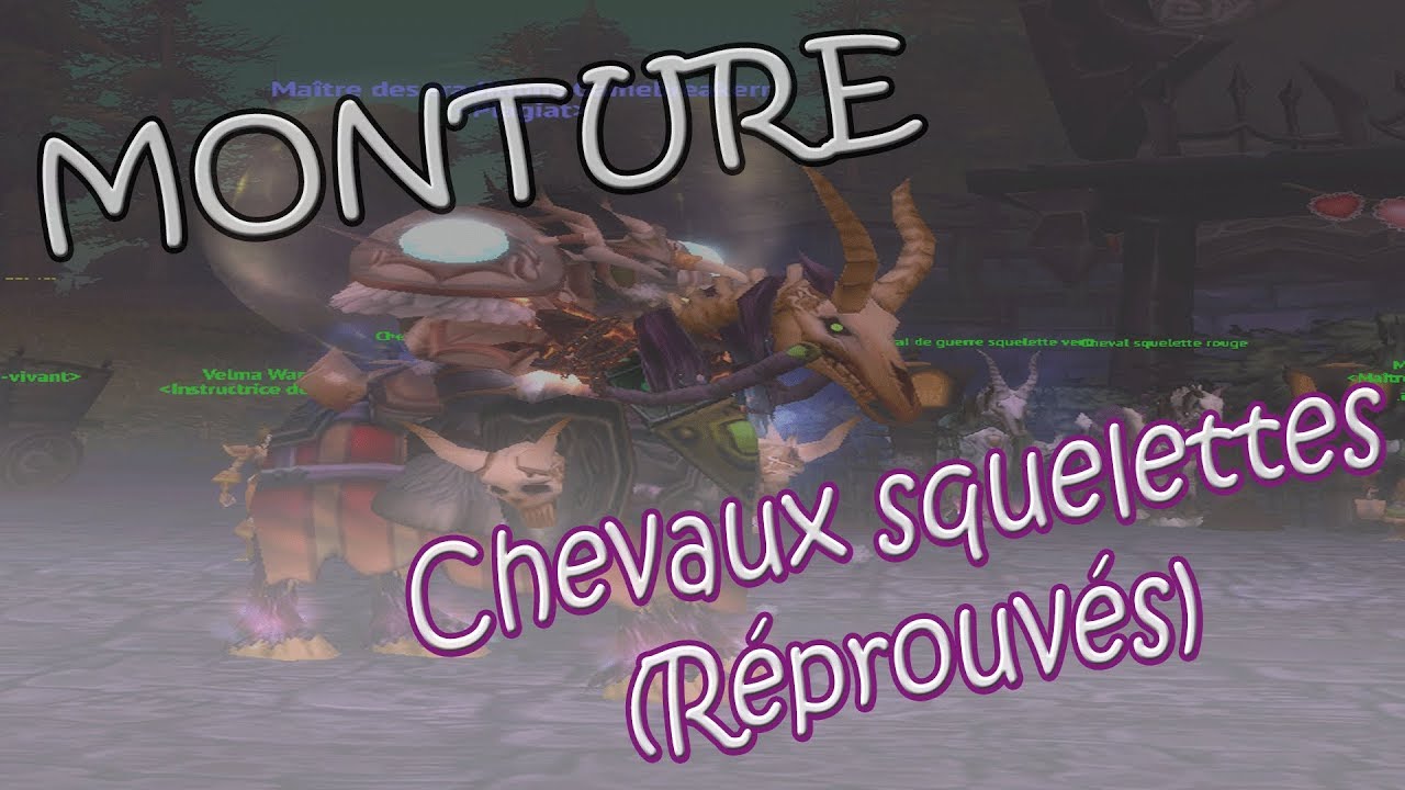 Obtention montures raciales Chevaux squelettes Réprouvés (Zachariah ...