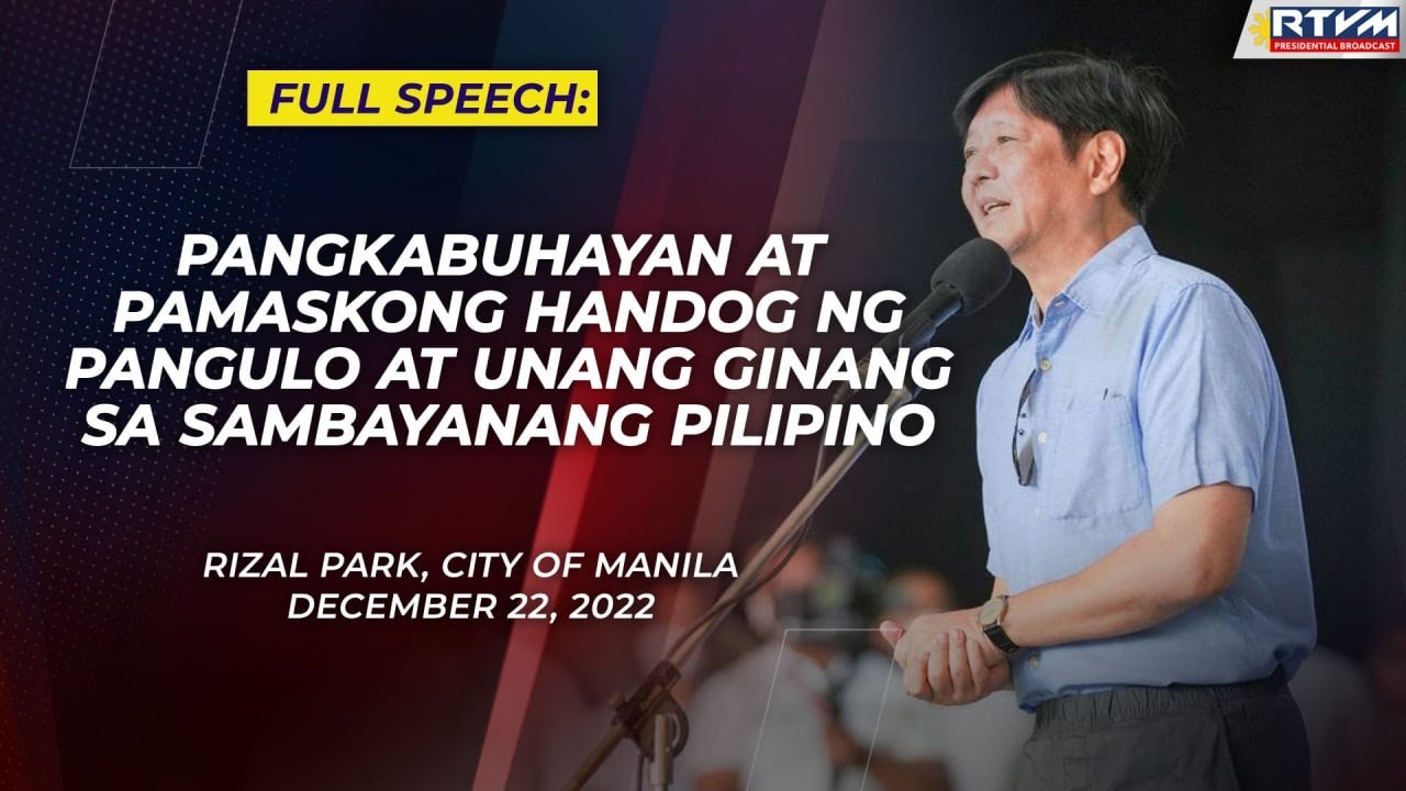 Pangkabuhayan at Pamaskong Handog ng Pangulo at Unang Ginang sa ...