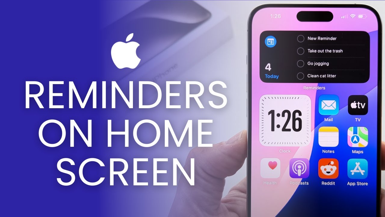 iOS 18: How To Add Reminders To Home Screen On iPhone! - YouTube