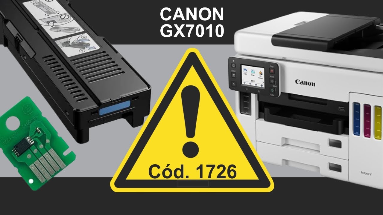 A Canon GX7010 parou! Troca da caixa de manutenção! - YouTube
