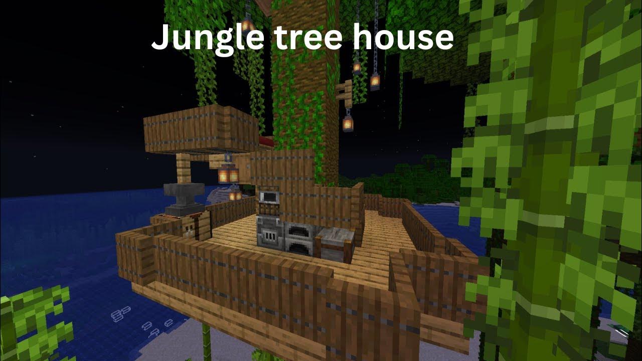 Jungle tree house base design | Minecraft builds - YouTube