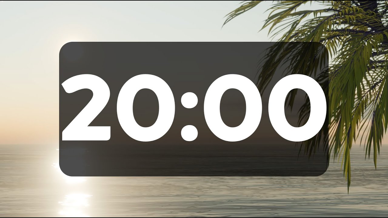 20 Minute Timer - Countdown - Sea - YouTube