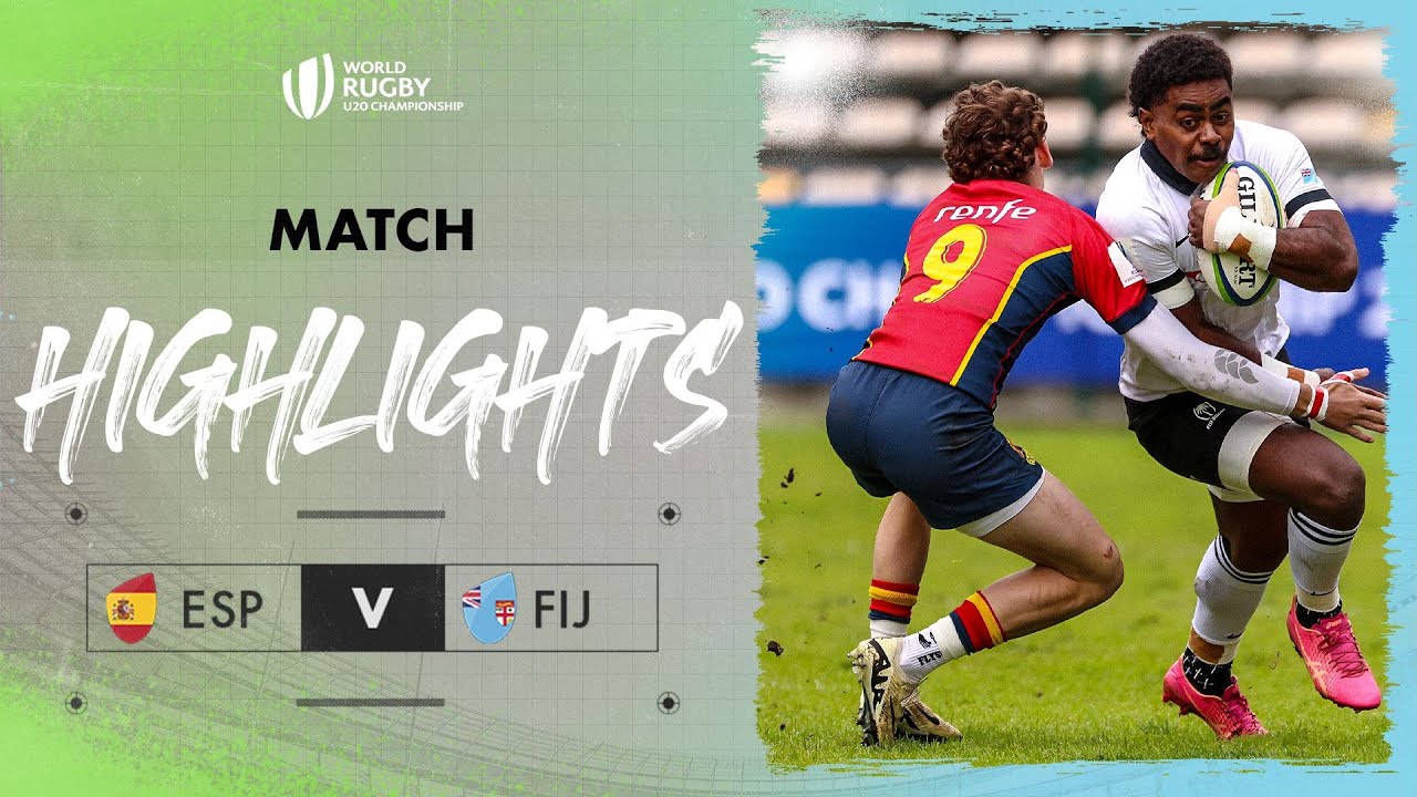Spain SURVIVE | Spain v Fiji | World Rugby U20 Championship 2024 Match ...