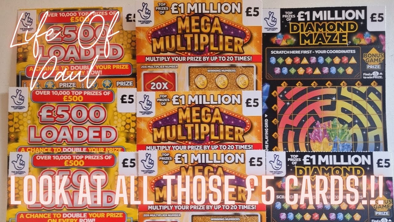 £40 of scratch cards. A mix of £5 scratch cards from the Lottery ...