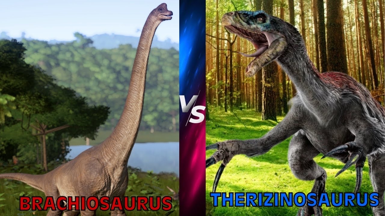 Brachiosaurus vs Therizinosaurus | 64 Dinosaur Tournament Fight [S1E44 ...