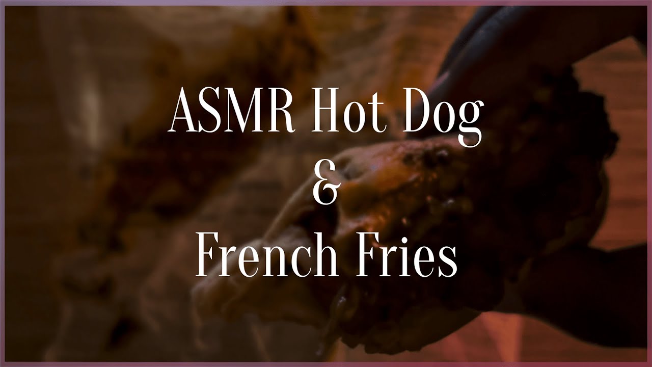 ASMR MUKBANG HOT DOG & FRENCH FRIES EATING SOUNDS | CHILI CHEESE DOGS ...