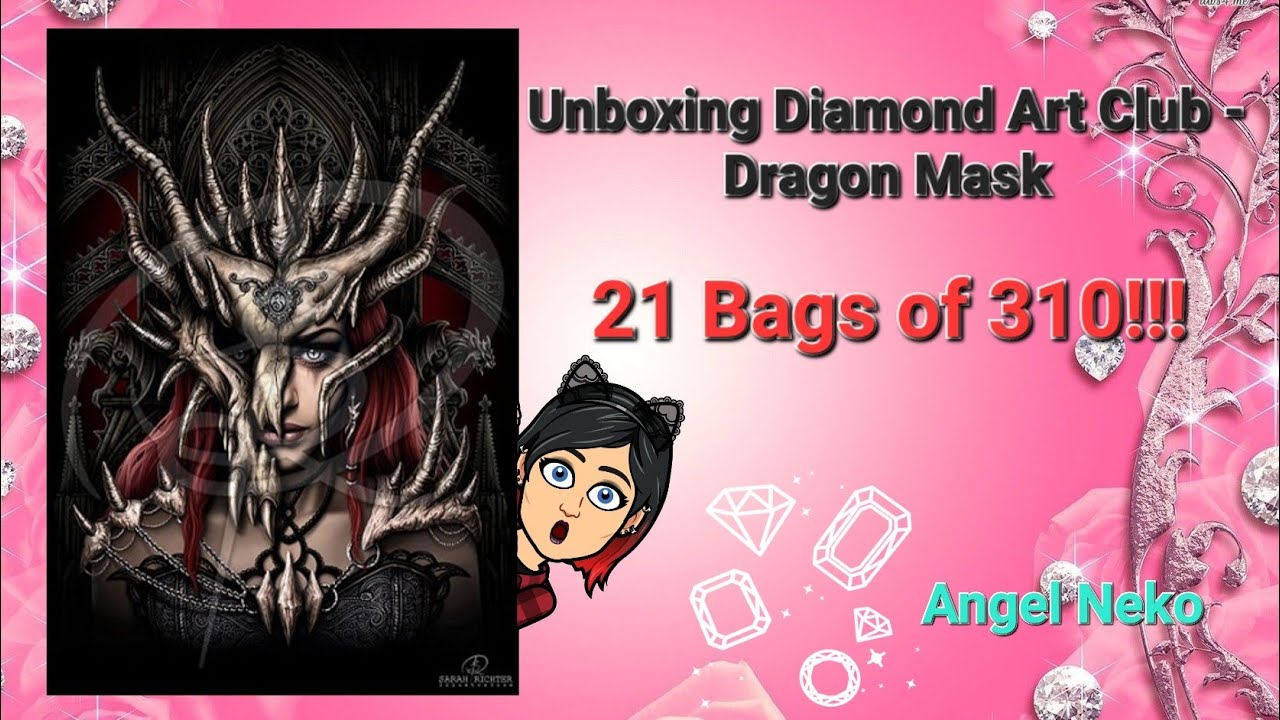 Unboxing Diamond Art Club - Dragon Mask! Did you say 21 Bags of 310 ...