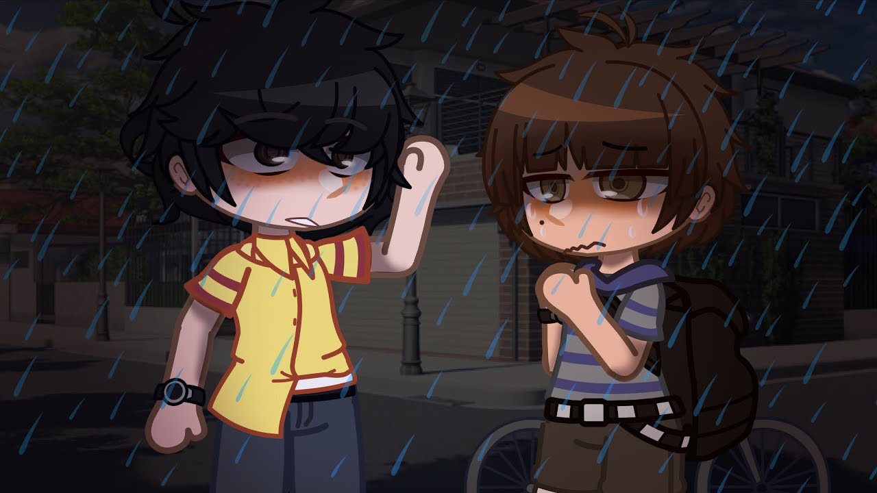 What I wish the rain fight was | Byler | gacha stranger things - YouTube