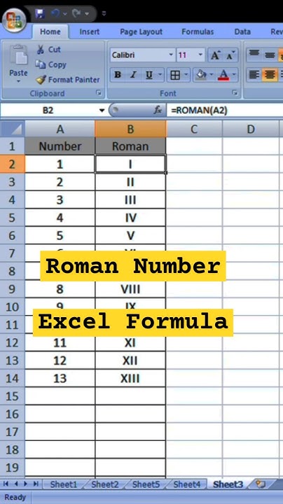 Roman number in Excel #shorts #shortvideo #excel #exceltips #exceltricks #trending - YouTube