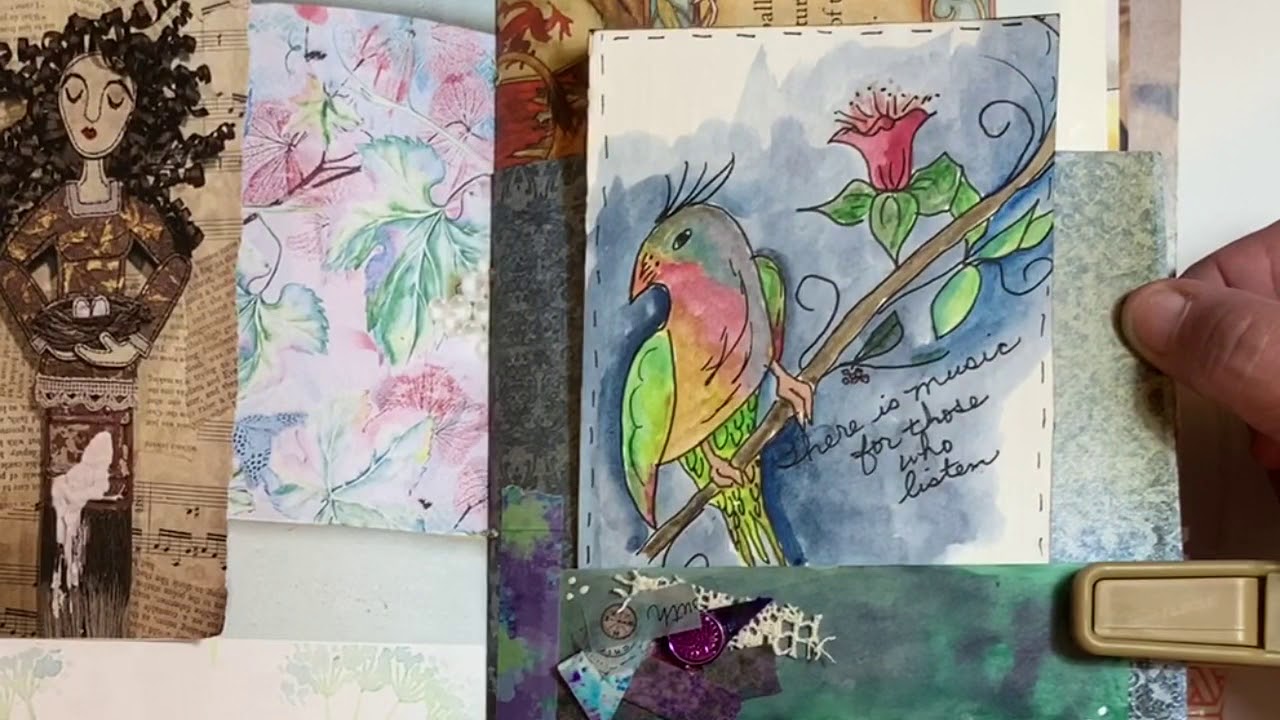 I'm Creating in my lovely June Junk Journal + A Garden Tour! - YouTube
