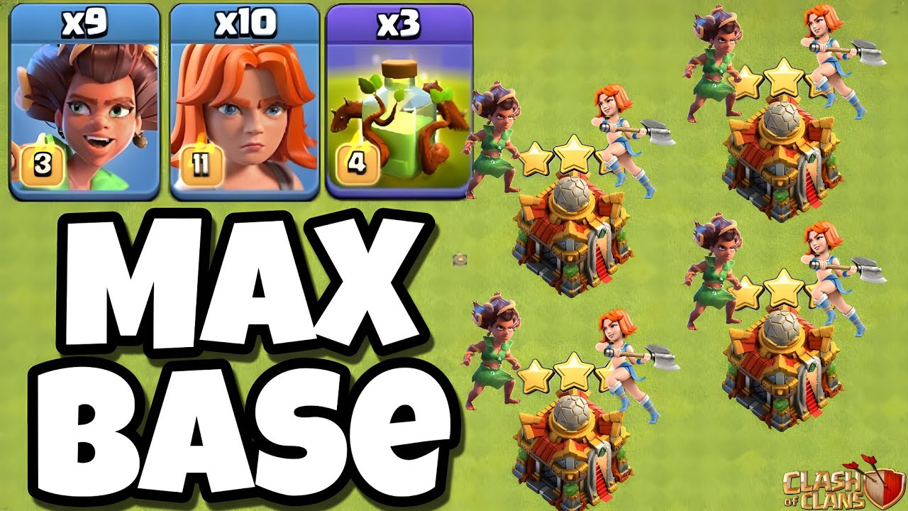 Th16 Max Base Attack Strategy!! Th16 Fully max base Attack Strategy ...
