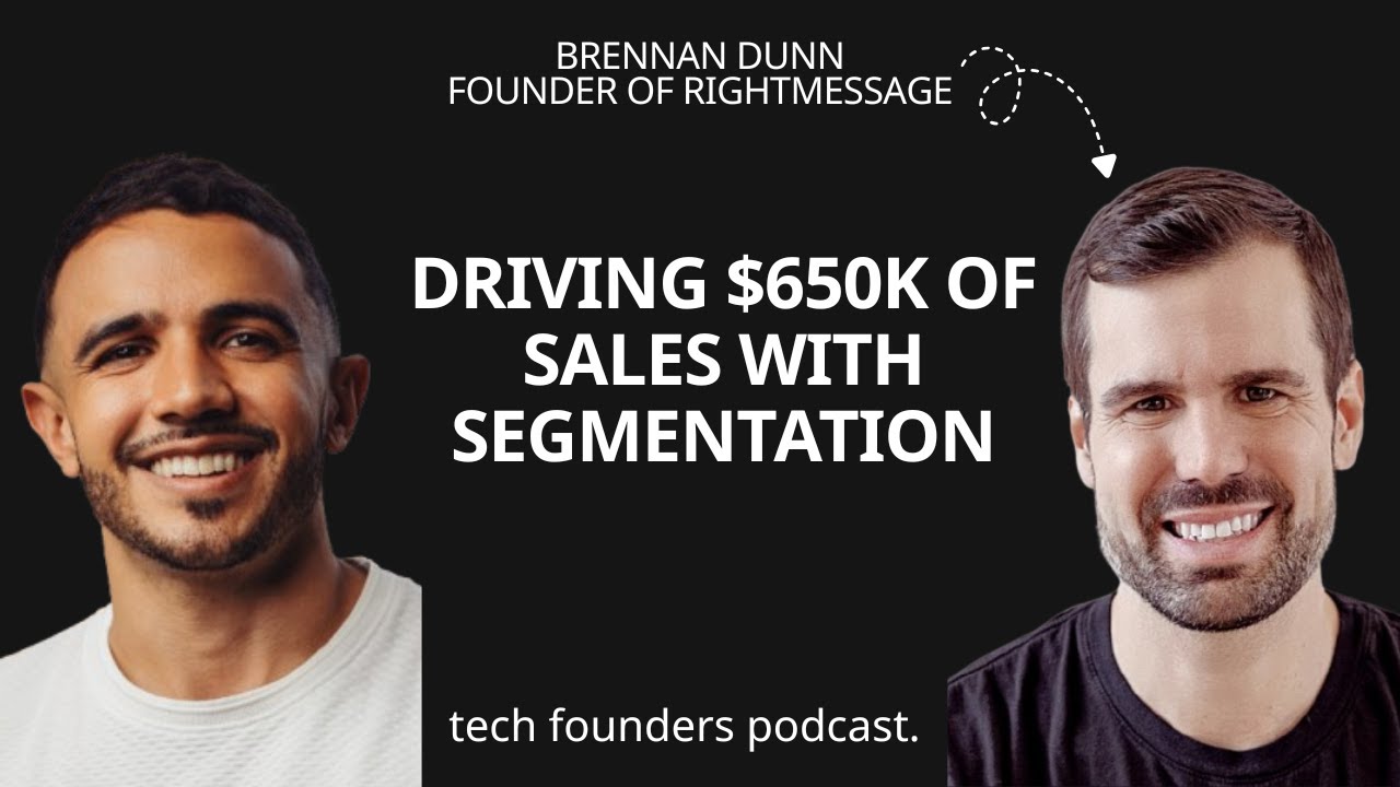 The Tech Founders Podcast #10 - Brennan Dunn, Founder of RightMessage ...