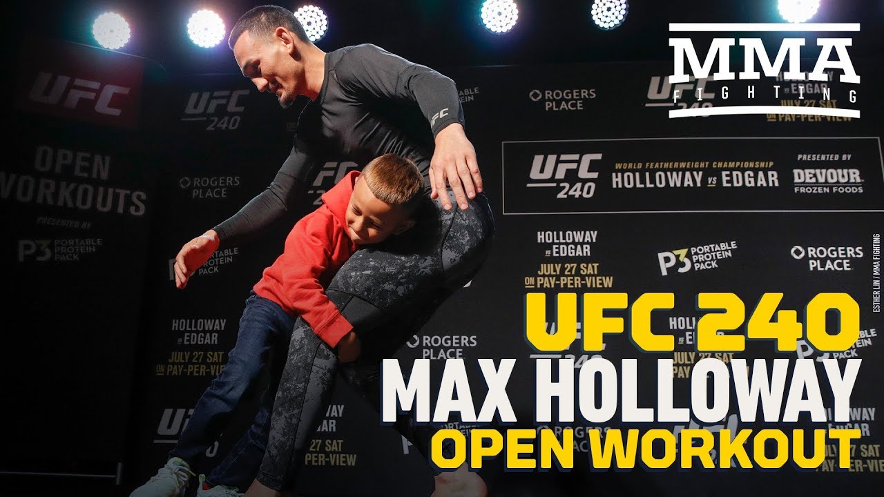 UFC 240: Max Holloway Open Workout Highlights - MMA Fighting - YouTube