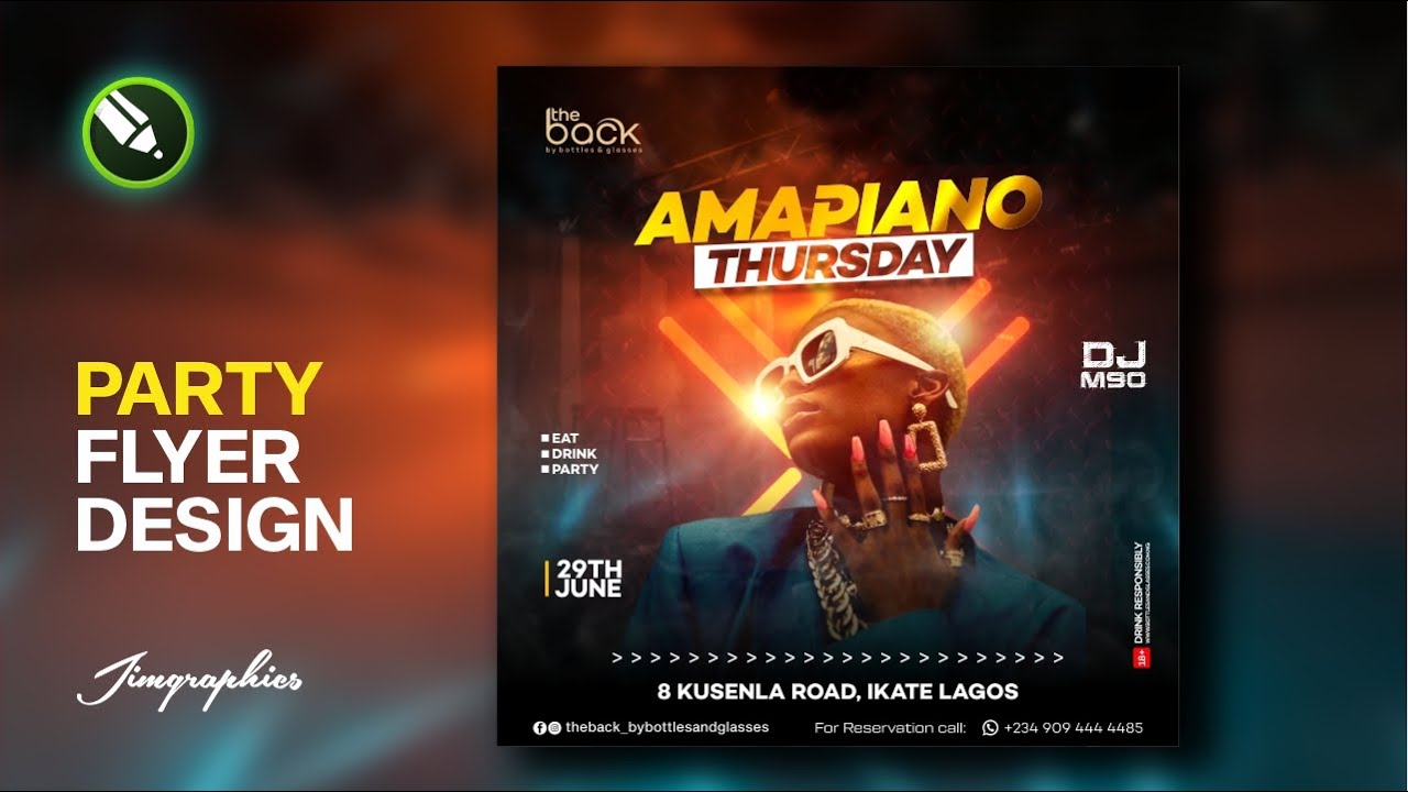 How to Design a Party Flyer with pictures | CorelDraw Tutorial 2023 ...