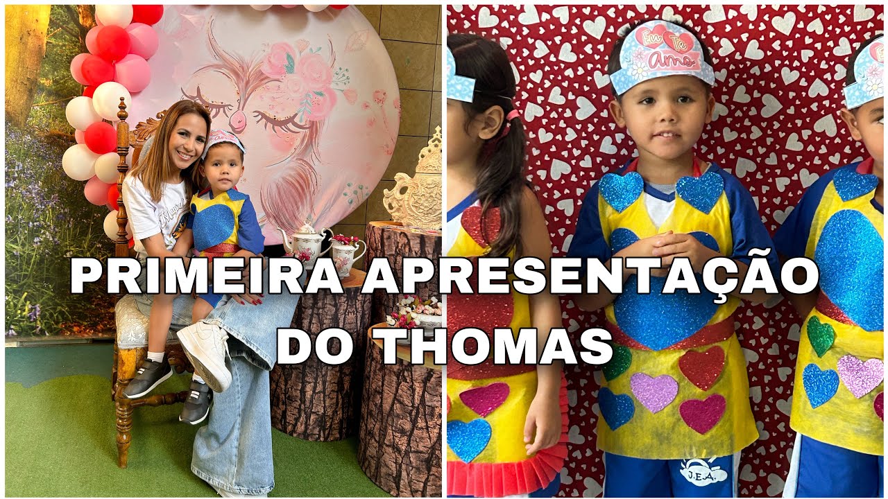 vlog | Primeira APRESENTAÇÃO do Thomas na escola, DIA DAS MÃES 🥹 ...